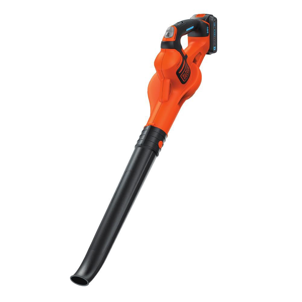 BLACK+DECKER SMARTECH 130 MPH 80 MPH 80 CFM 20V Max Lithium Ion ...