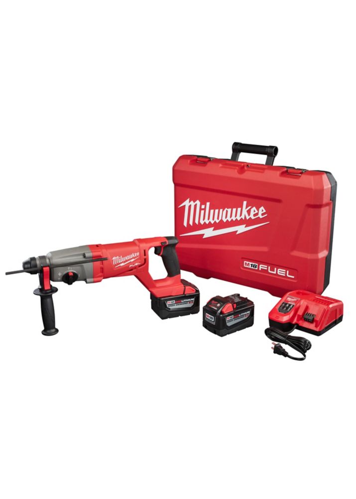 Milwaukee Tool M18 FUEL 1 Inch SDS Plus D-Handle Rotary Hammer HD Kit ...