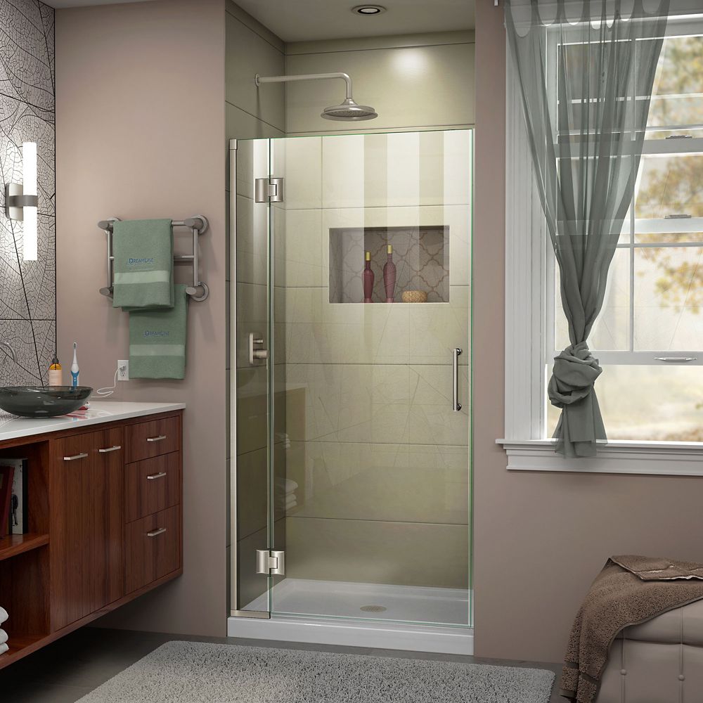 Dreamline Unidoor X 32 Inch X 72 Inch Frameless Rectangular Clear