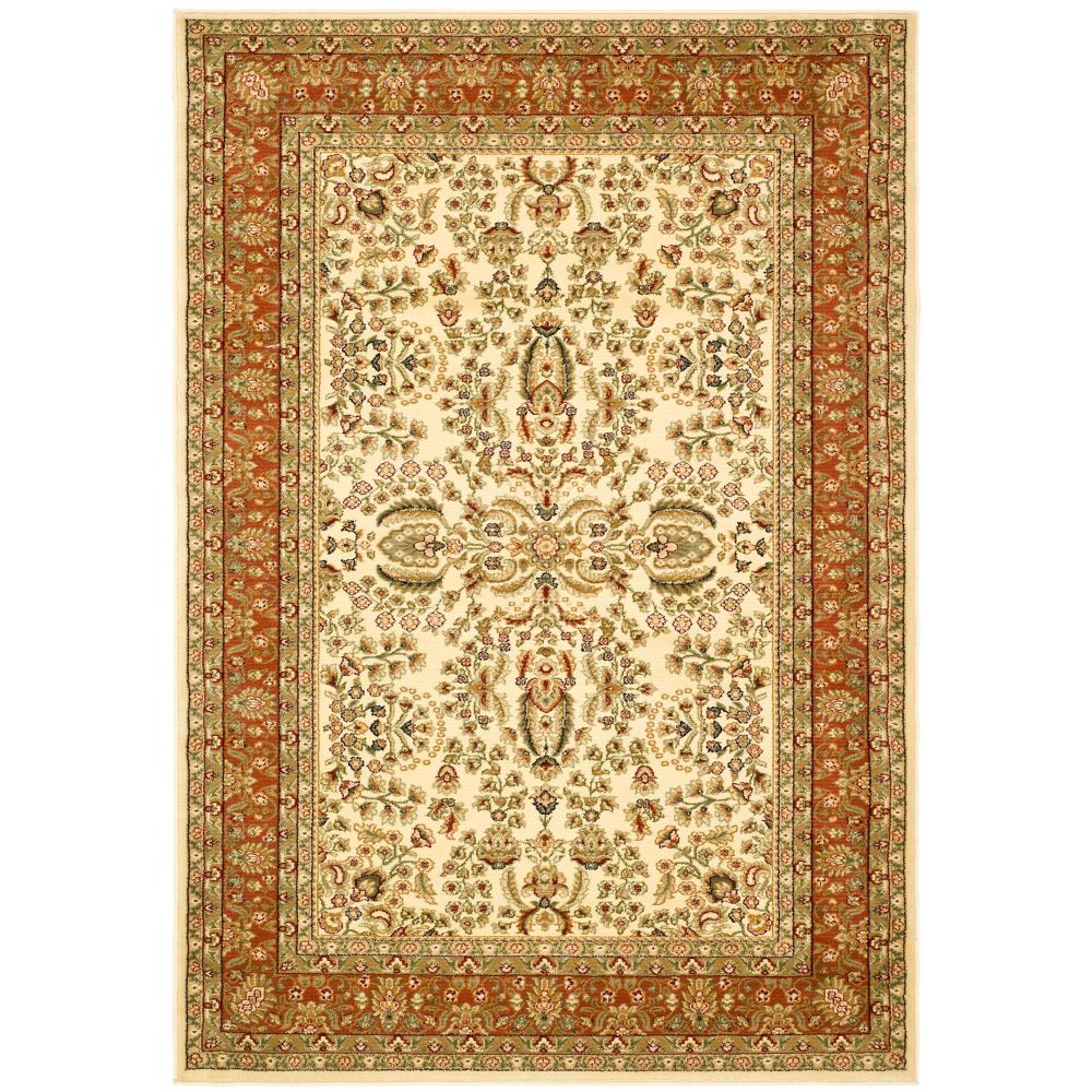 Safavieh Lyndhurst Dee Ivory / Rust 6 ft. x 9 ft. Indoor Area Rug | The ...