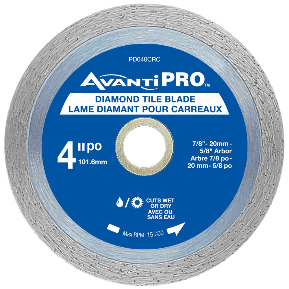 Avanti Pro 4 inch Continuous Rim Diamond Blade | The Home Depot Canada