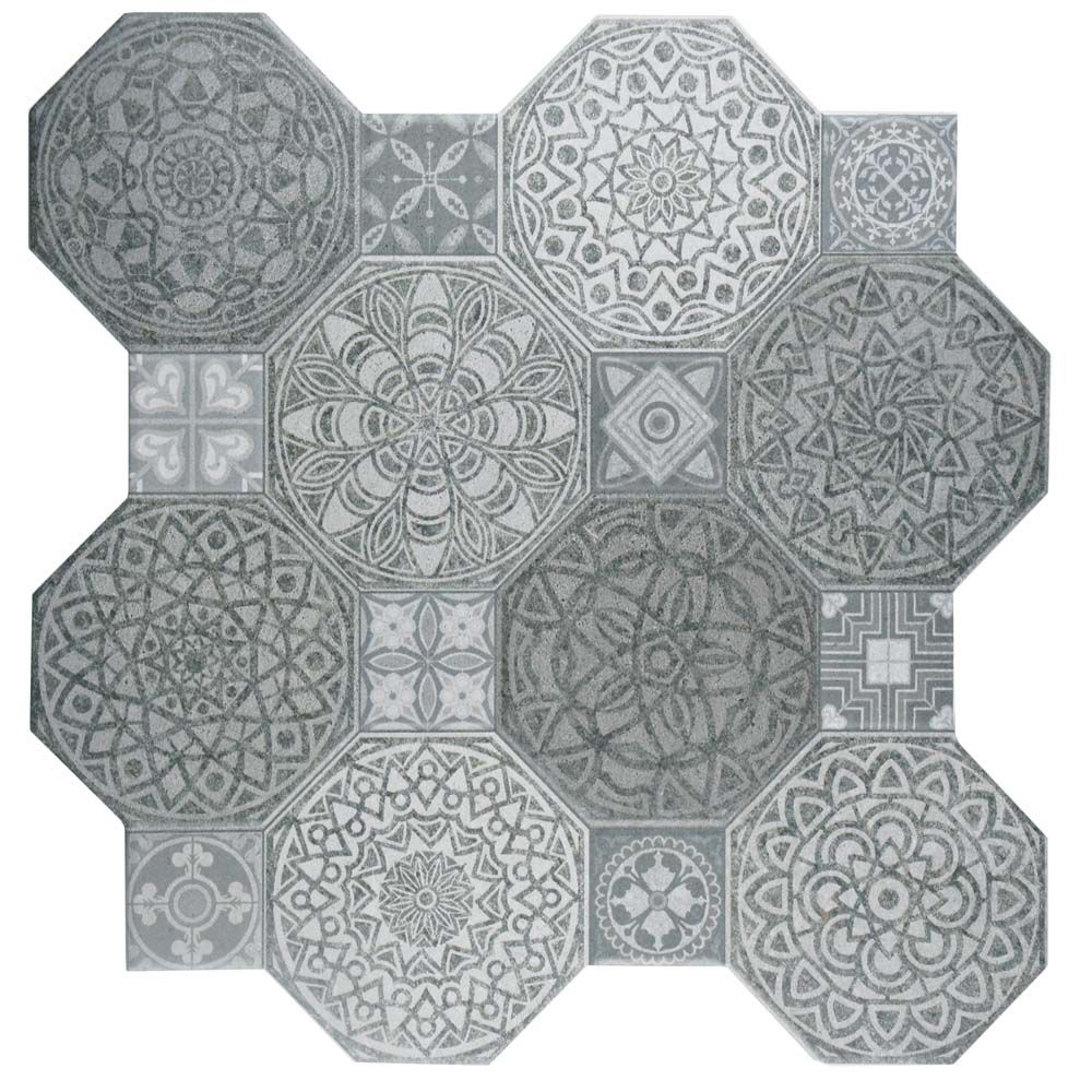 Merola Tile Imagine Decor 17-3/4-inch x 17-3/4-inch Ceramic Floor and ...