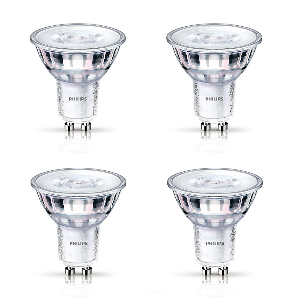 Led 50w Gu10 Glass Bright White 3000k Case Of 4 Bulbs Energy Star®