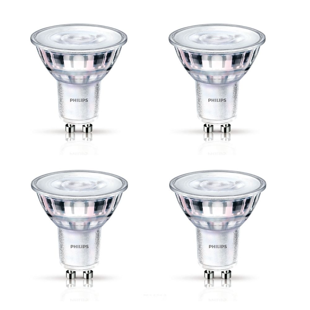 Led 50w Gu10 Glass Bright White 3000k Case Of 4 Bulbs Energy Star®
