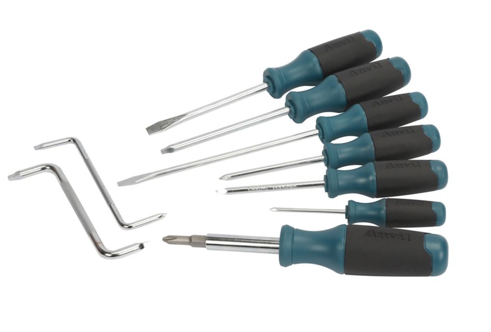 Anvil 8-Piece Screwdriver Set With Bonus 6 In1 Screwdriver | The Home ...