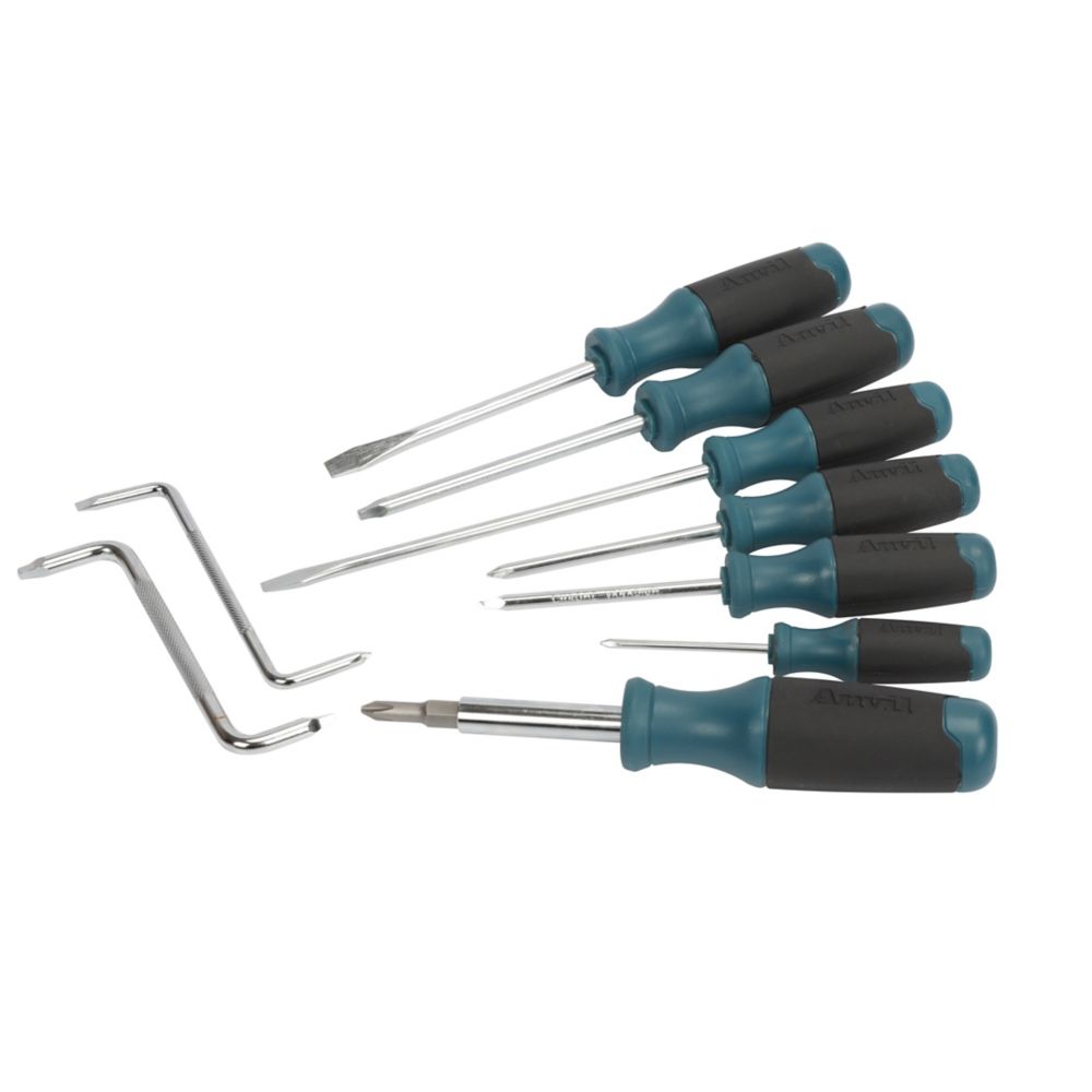 ANVIL 8-Piece Screwdriver Set With Bonus 6 In1 Screwdriver | The Home ...