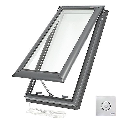VELUX FCM- Fixed Curb Mount Skylight - RSO 46 1/2 inch x 46 1/2 inch- Laminated Triple Pan ...