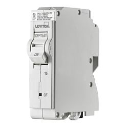Leviton 1-Pole 15A 120V GFPE Plug-on Circuit Breaker