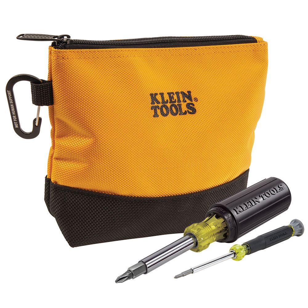 Klein Tools 2-Piece Multi-Bit Screwdriver Set with Tool-Bag | The Home ...