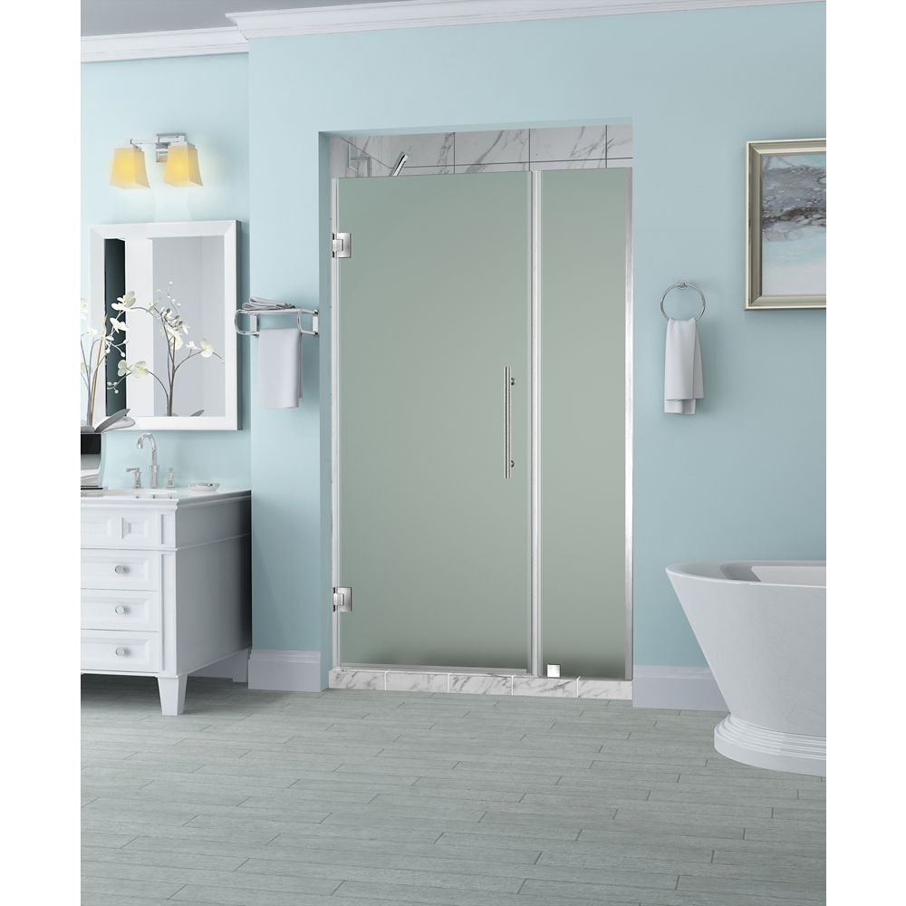 Aston Belmore 34 25 35 25 X 72 Inch Frameless Hinged Shower Door With