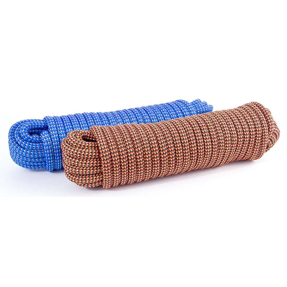 Everbilt 1/2 inch x 50 ft. 32-Strand Diamond Braid Polypropylene Rope ...