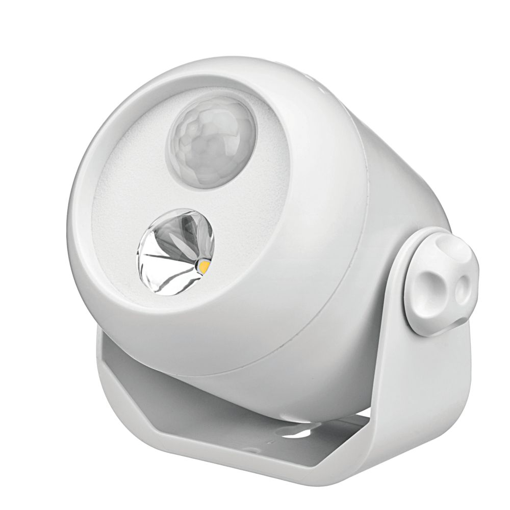 Mr. Beams Wireless Motion Sensor LED Spotlight - White - 80 lumens ...
