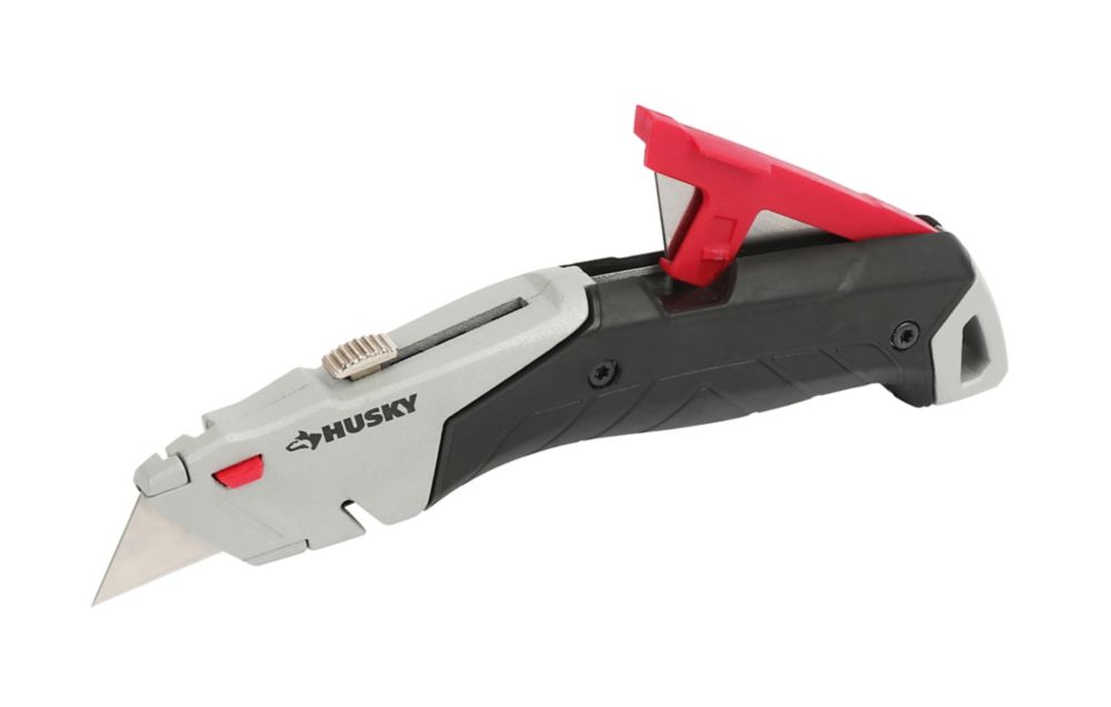 HUSKY Quick-Release Retractable Knife | The Home Depot Canada