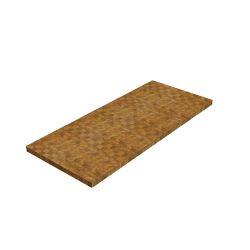 INTERBUILD Acacia Butcherblock Work Station, 60 in x 25.5 in x 1.6 in ...