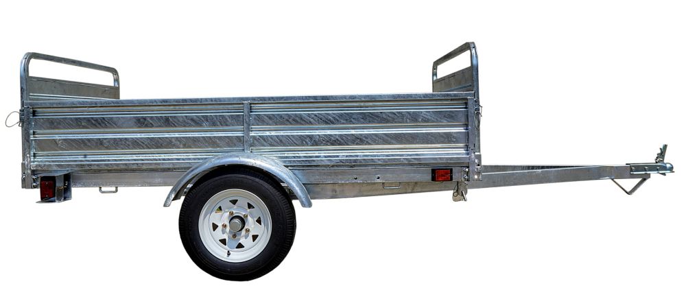 Marathon Trailers 5' x 10' Galvanized Steel Utility Trailer | The Home ...
