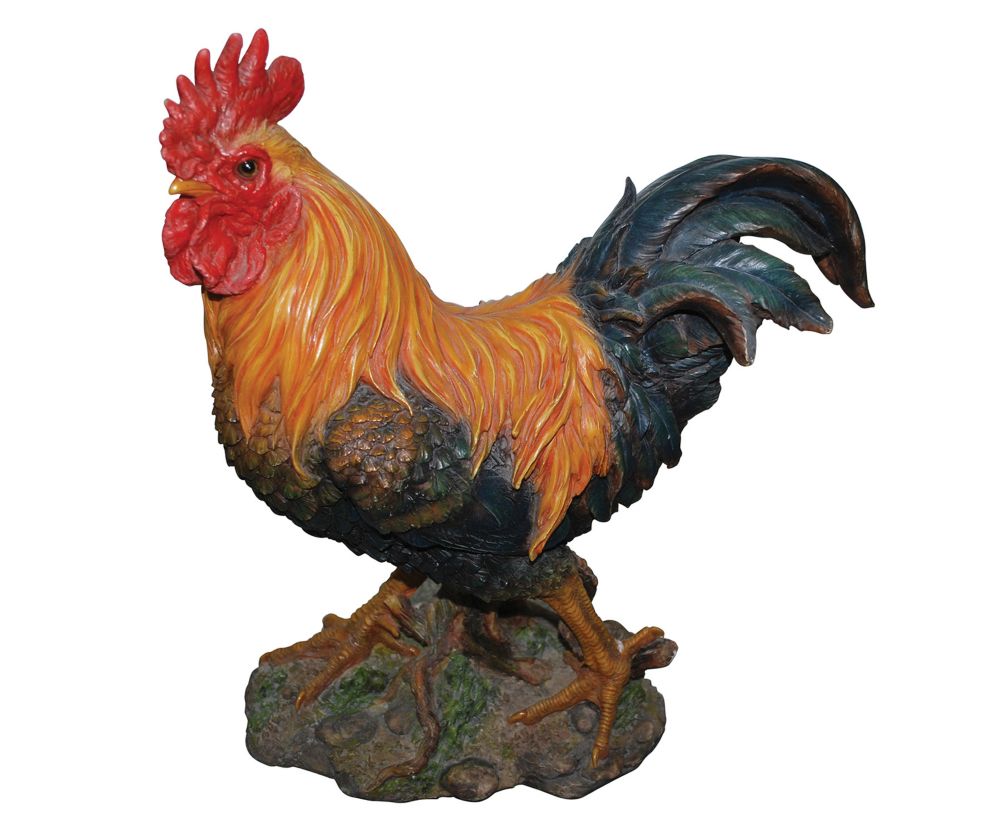 Hi-Line Gift Rooster Statue Height 16 inch | The Home Depot Canada