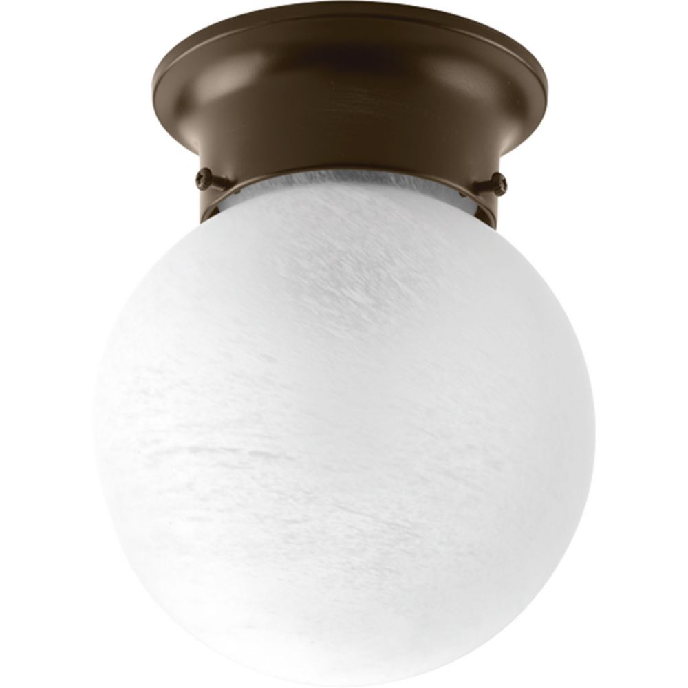 Progress Lighting Glass Globes One-light Flush Mount | The Home Depot ...