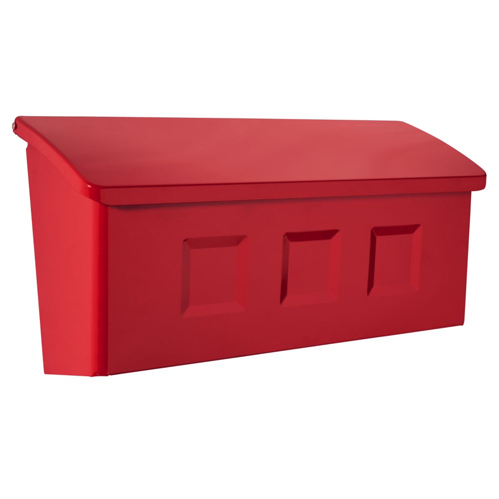 Architectural Mailboxes Wayland Mailbox Red | The Home Depot Canada