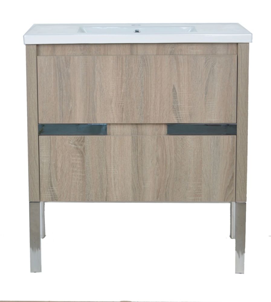 LUKX Modo David 32 inch Vanity Set in the colour Urban with White ...