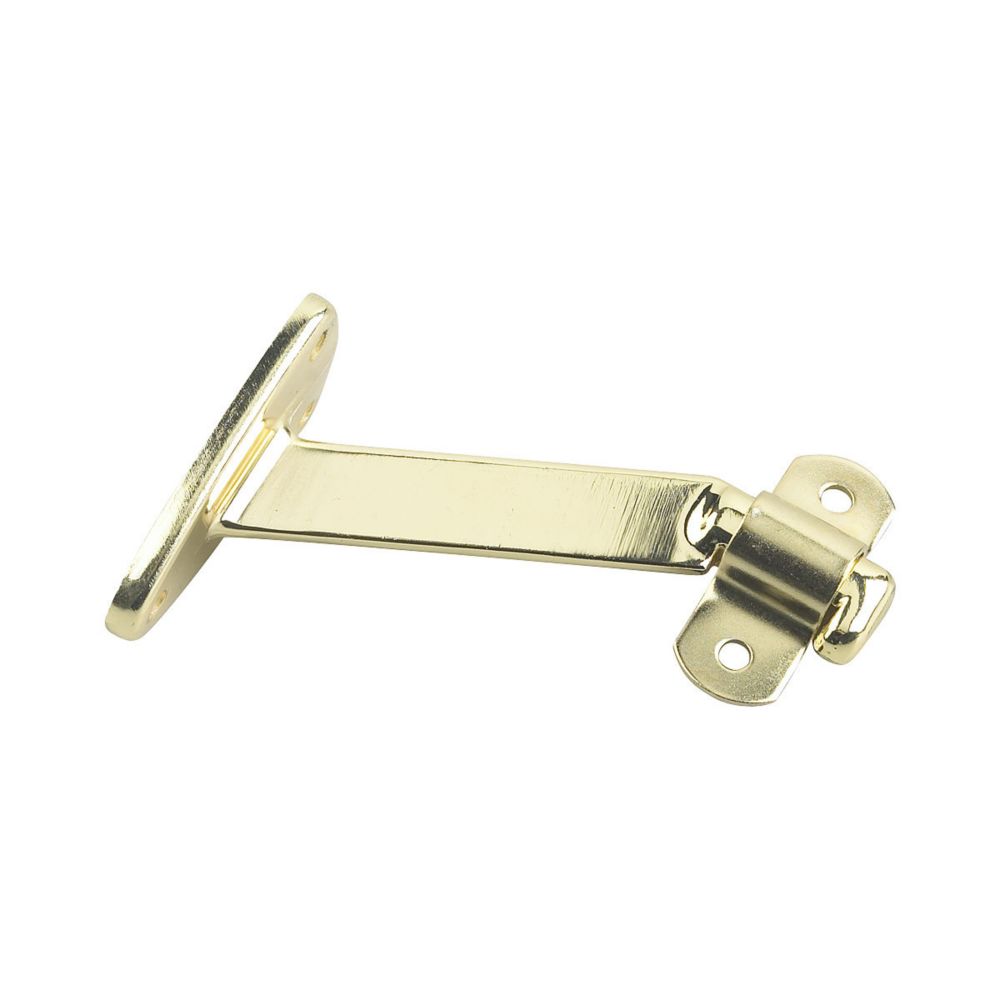 Onward 4-1/16 inch Extended Arm Heavy-Duty Handrail Bracket, Brass ...