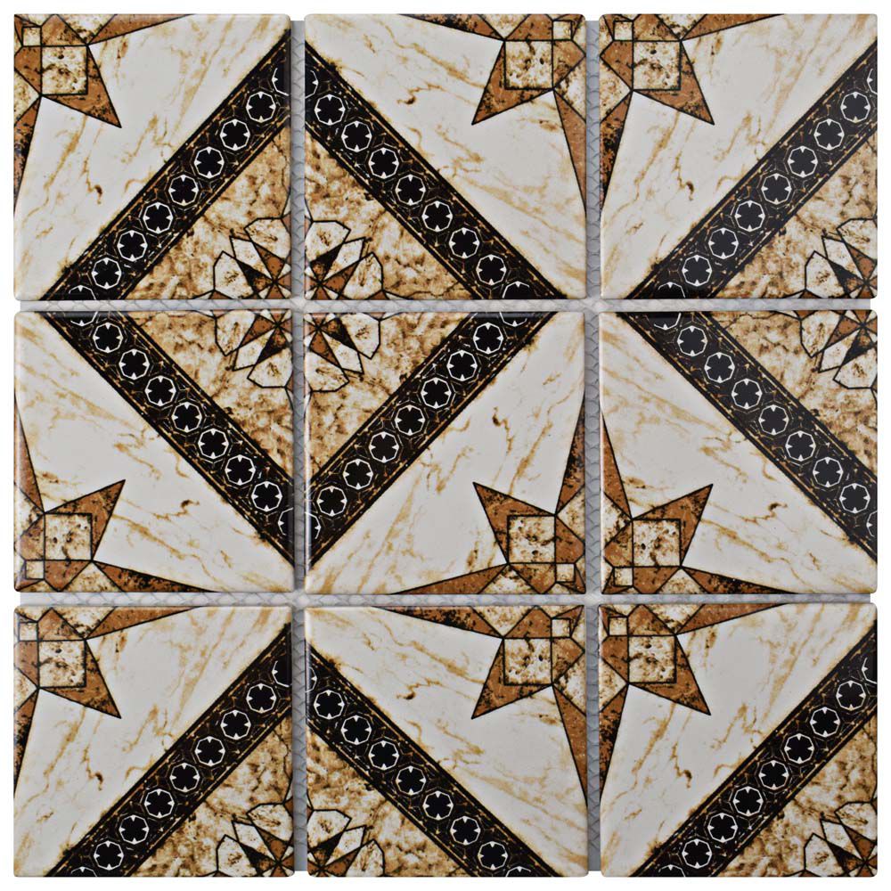 Merola Tile Affinity Augustine Marron 11-3/4-inch x 11-3/4-inch x 6 mm ...