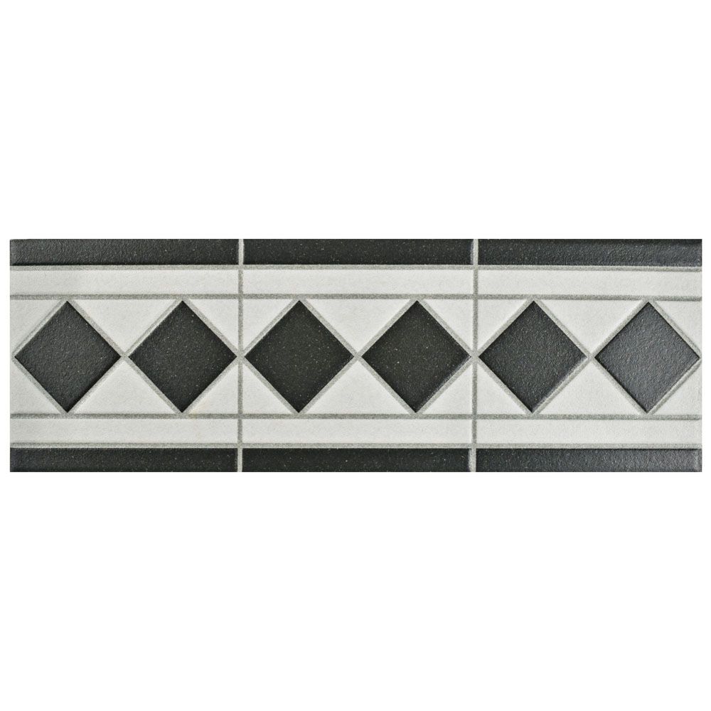 Merola Tile Vanity Blanco 4-1/4-inch x 13-inch Porcelain Listello Floor ...