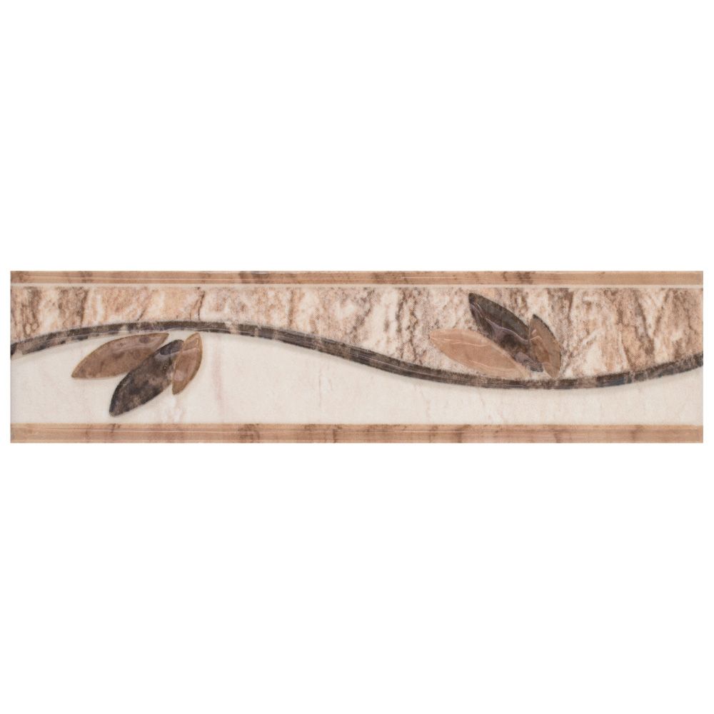 Merola Tile Ferraras Listello Base 2-inch x 8-inch Ceramic Wall Trim ...