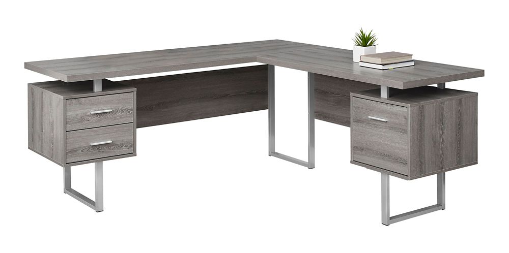 Monarch Specialties Computer Desk - 70-inch L Dark Taupe Left Or Right ...