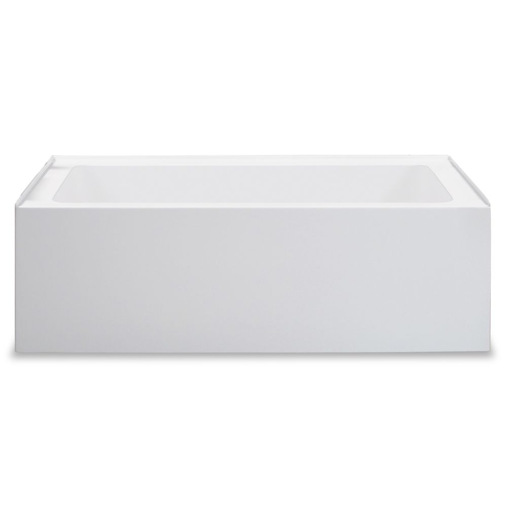 Jade Bath Zen Builder 66 inch White Alcove Tub Right Drain with Tile ...
