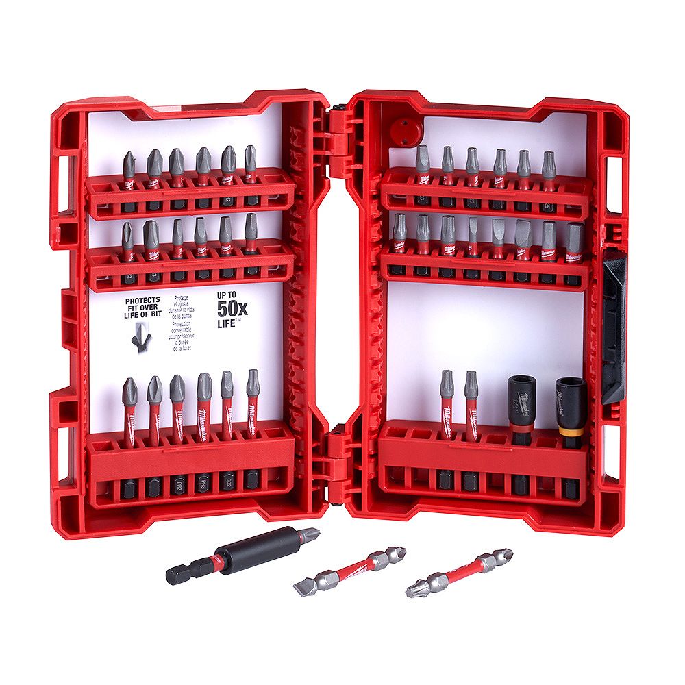 Milwaukee Tool SHOCKWAVE IMPACT DUTY Driver Bit Set (40-Piece) | The ...