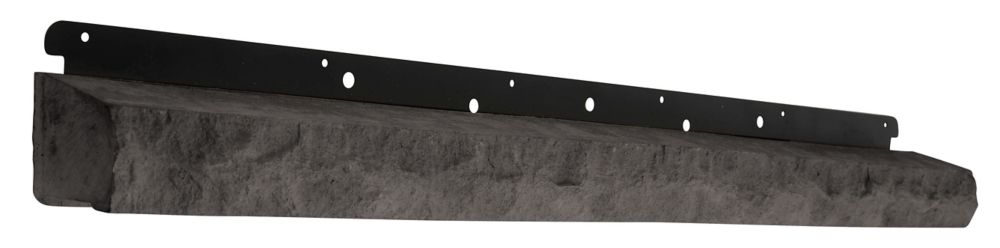 Versetta Stone 36 inch Wainscot Cap Charcoal | The Home Depot Canada