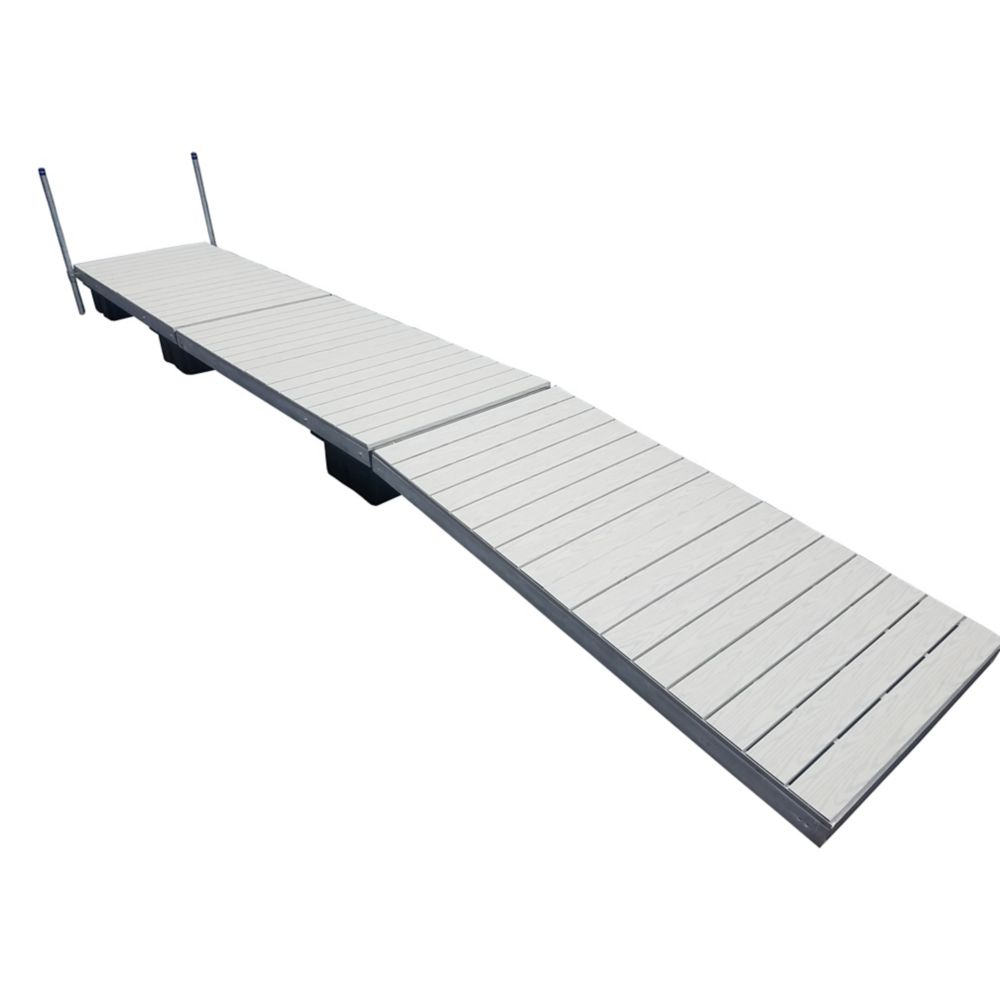Patriot Docks 32 ft. Low Profile Floating Dock with Gray Aluminum ...
