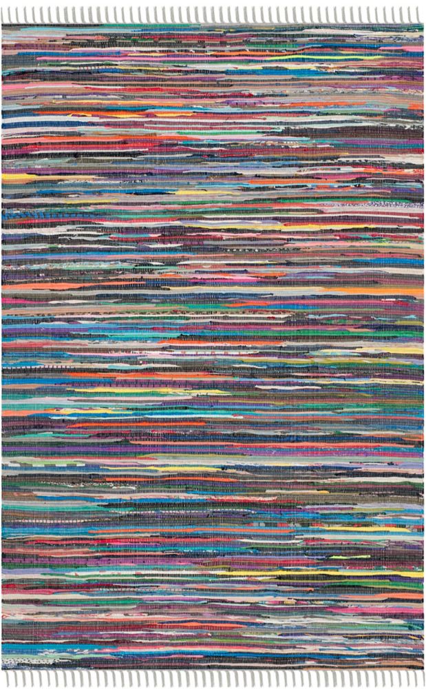 Safavieh Rag Rug Calanthe Grey / Multi 4 ft. X 6 ft. Area Rug | The ...