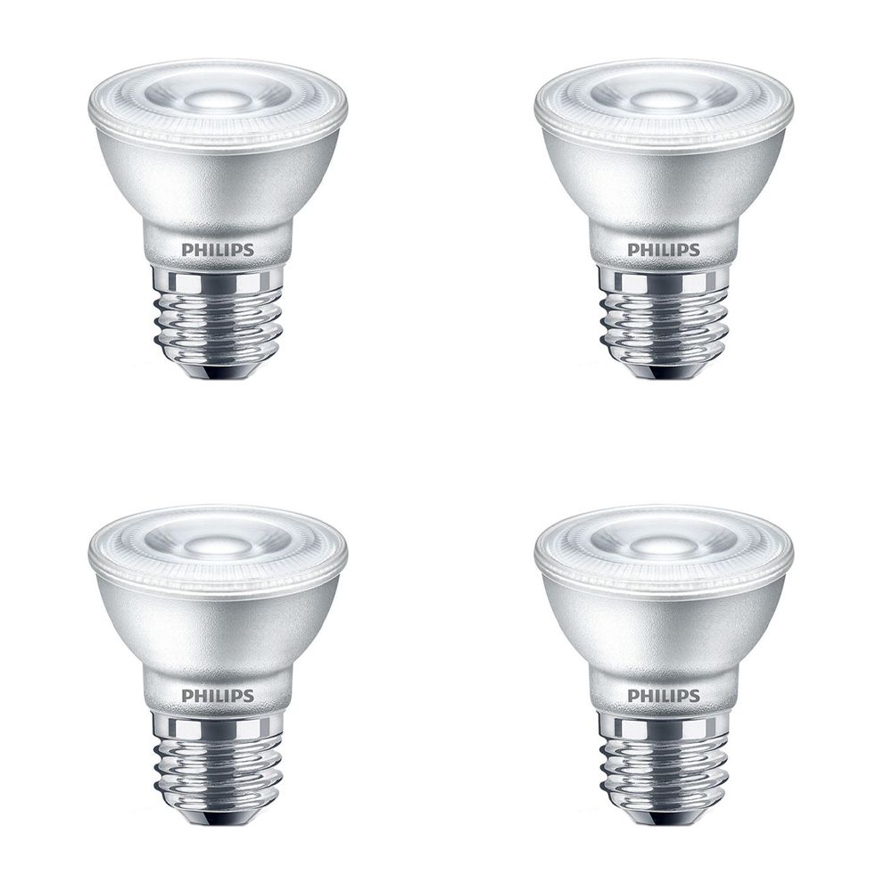 Philips 50W Equivalent Glass Daylight (5000K) Par16 LED Light Bulb (4 ...