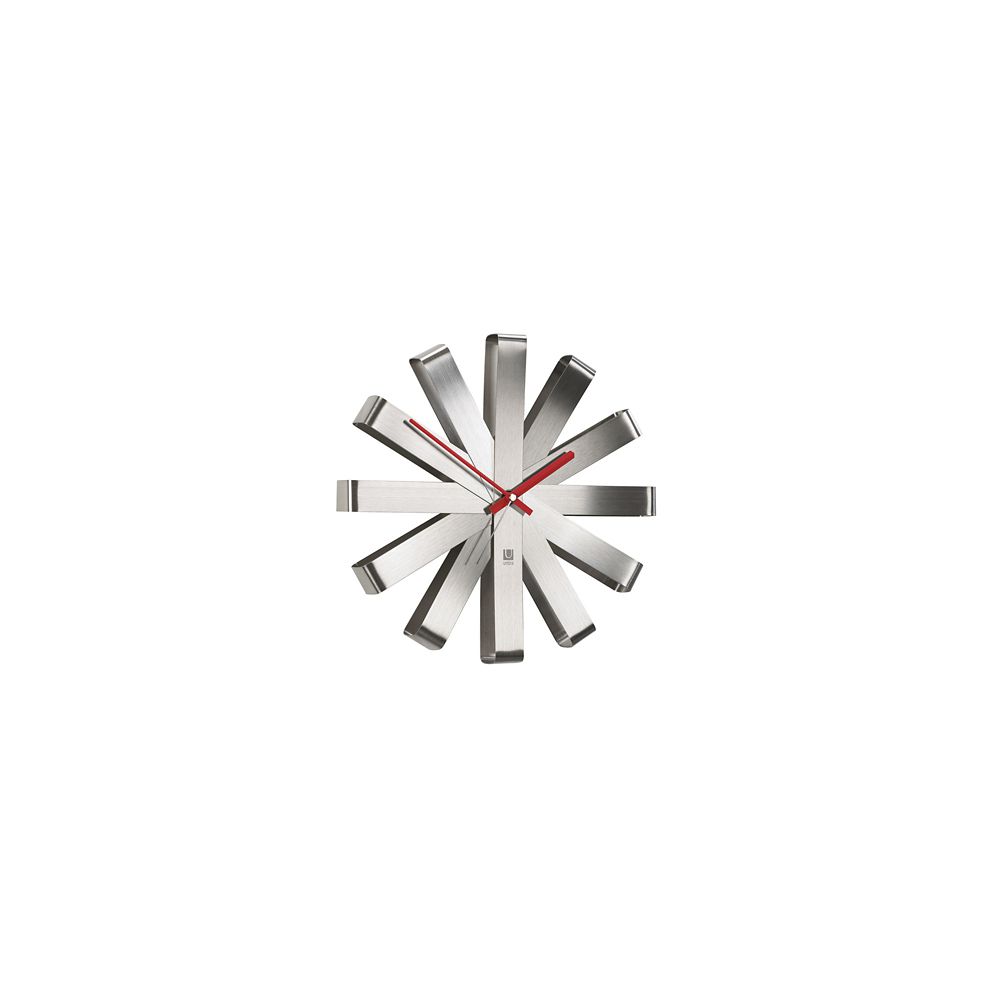 Umbra Ribbon Wall Clock 12In Steel | The Home Depot Canada