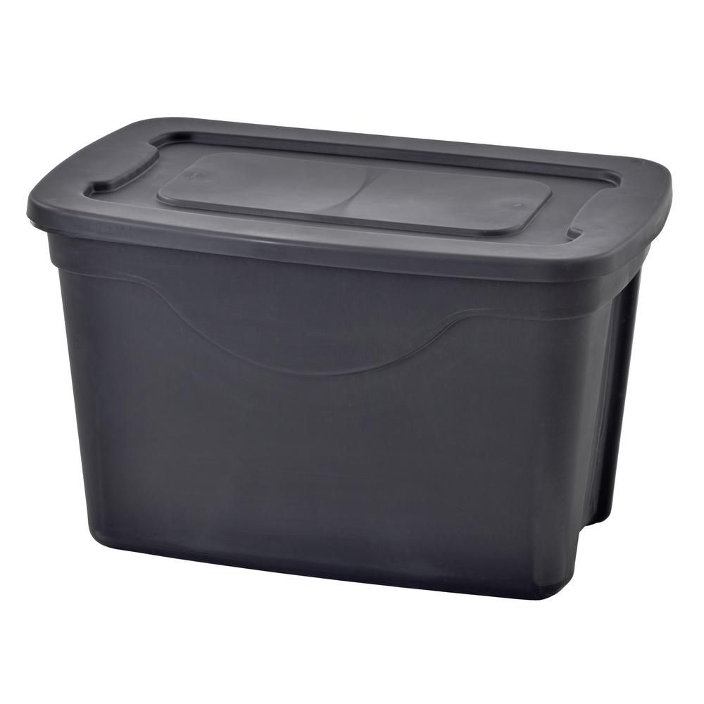 Muscle Rack 20 Gal. Storage Tote in Black (4-Pack) | The Home Depot Canada