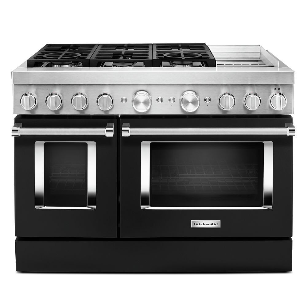 KitchenAid Cuisinière intelligente à double four de 48 po 6,3 pi3 à ...