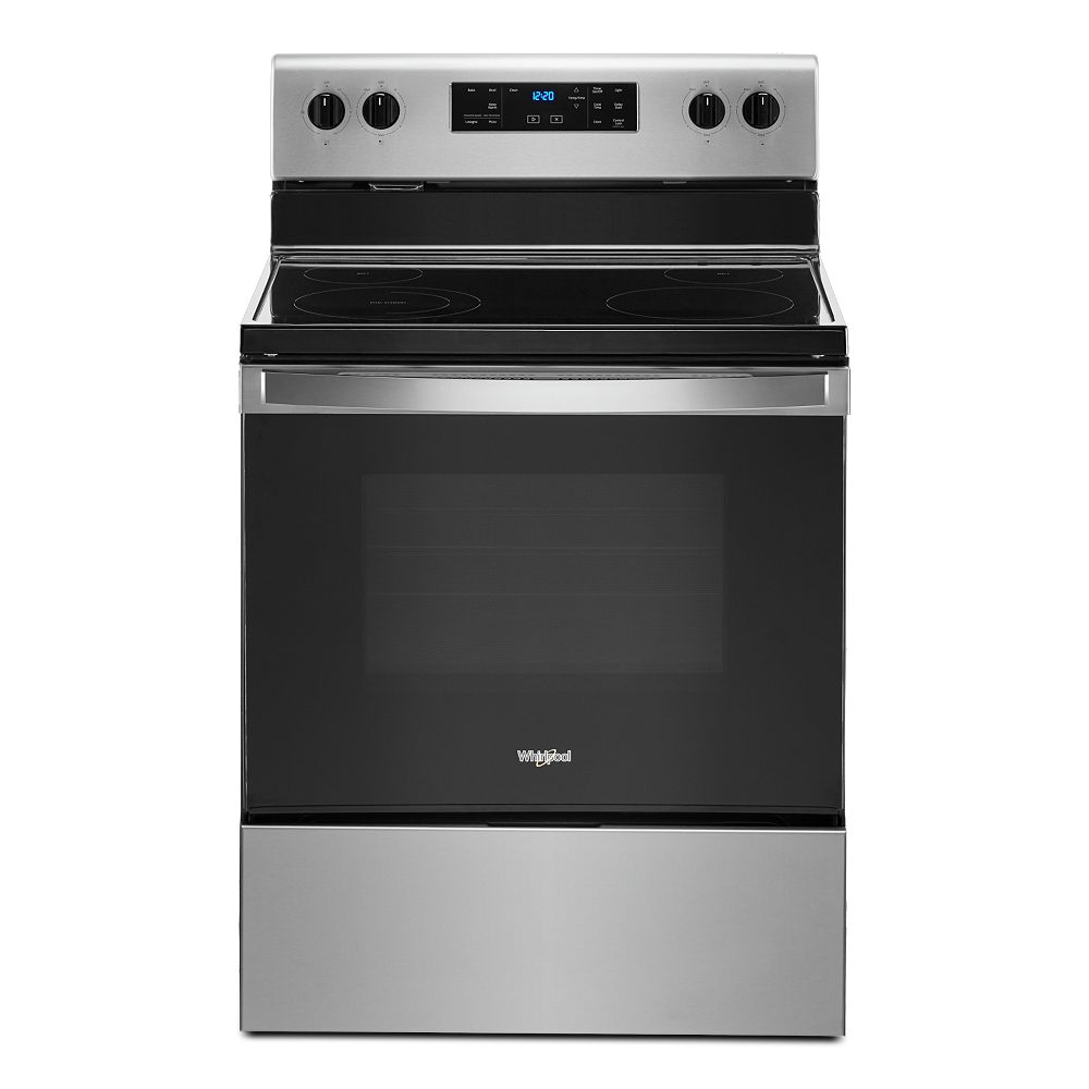 Whirlpool Cuisinière électrique de 5,3 pi3 avec four autonettoyant en ...