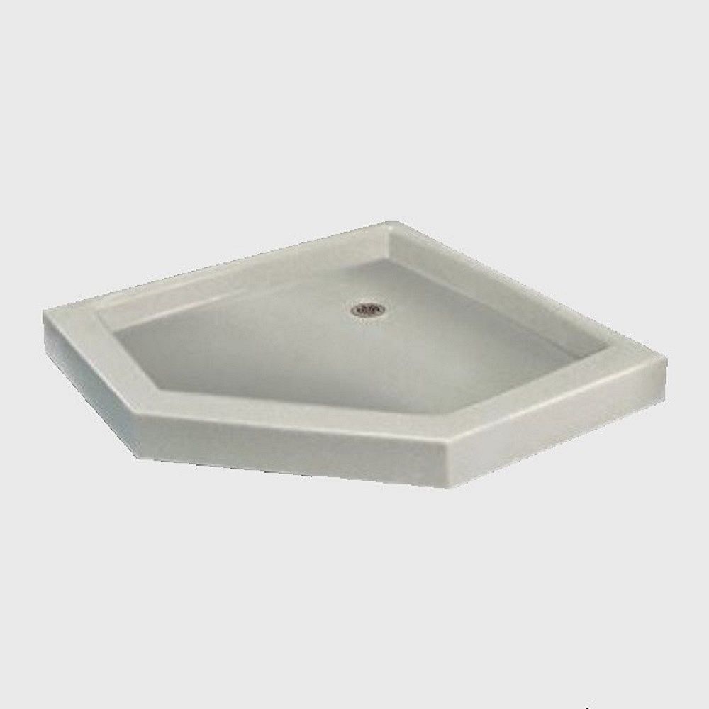 The Marble Factory 42 x 42 Neo Angle threshold shower base in U-00 ...