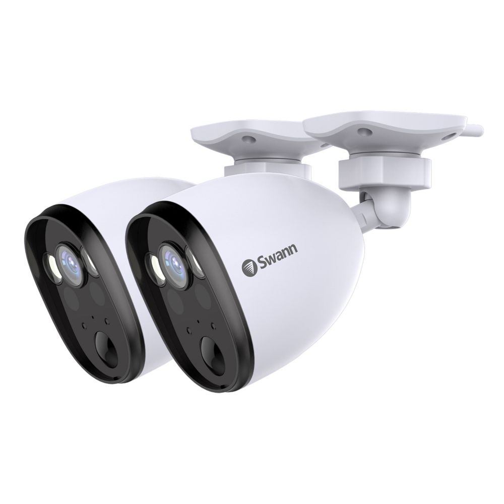 Swann Spotlight 1080p 2-Way Audio Outdoor Security Camera - 2 Pack ...
