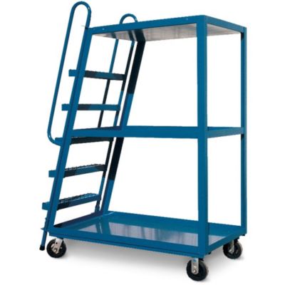 Vestil Hi-frame Stock-picking Ladder Trucks – 1000-lb. Capacity | Kacero