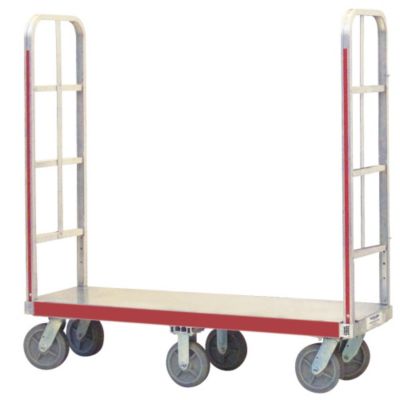 Magliner Aluminum U-boat Truck – 60″lx18″w Deck – 6″ Casters | Jumpbridge