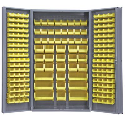 Durham 48″w Jumbo 192-bin Security Cabinet – 48x20x84″ | Abaxo