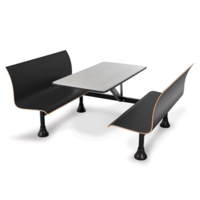 Ofm Bench-style Cafeteria Seating – 30×48″ – 4-person Wall-style Unit ...