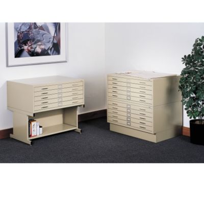 Safco 5-drawer Steel Flat File – 53-3/8 X41-3/8 X16-1/2″ – Tropic Sand ...