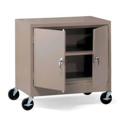 Atlantic Metal Mobile Storage Cabinet – 36x24x48″ – Set-up – Dove Gray ...