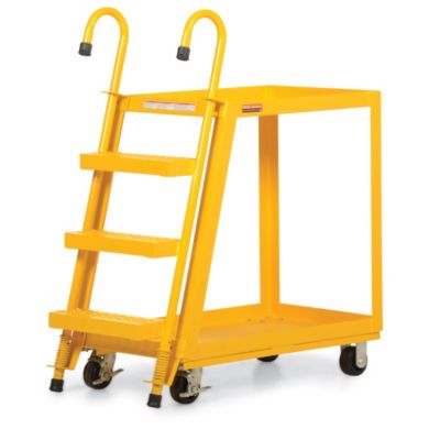 Vestil Stock-picking Ladder Trucks – 40″wx28″d Top Shelf – 2 Shelves ...