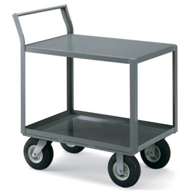 Akro-mils Utility Cart With Pneumatic Tires – 48″wx30″d Shelf | Jumpbridge
