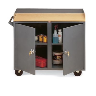 Edsal Mobile Cabinet Bench – 42x24x37″ – 2 Doors | Jumpbridge