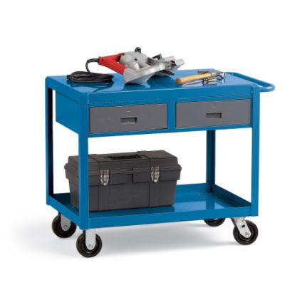 Hercules Premium Two-drawer Shop Carts – 36″wx24″d Shelf | Livedrive